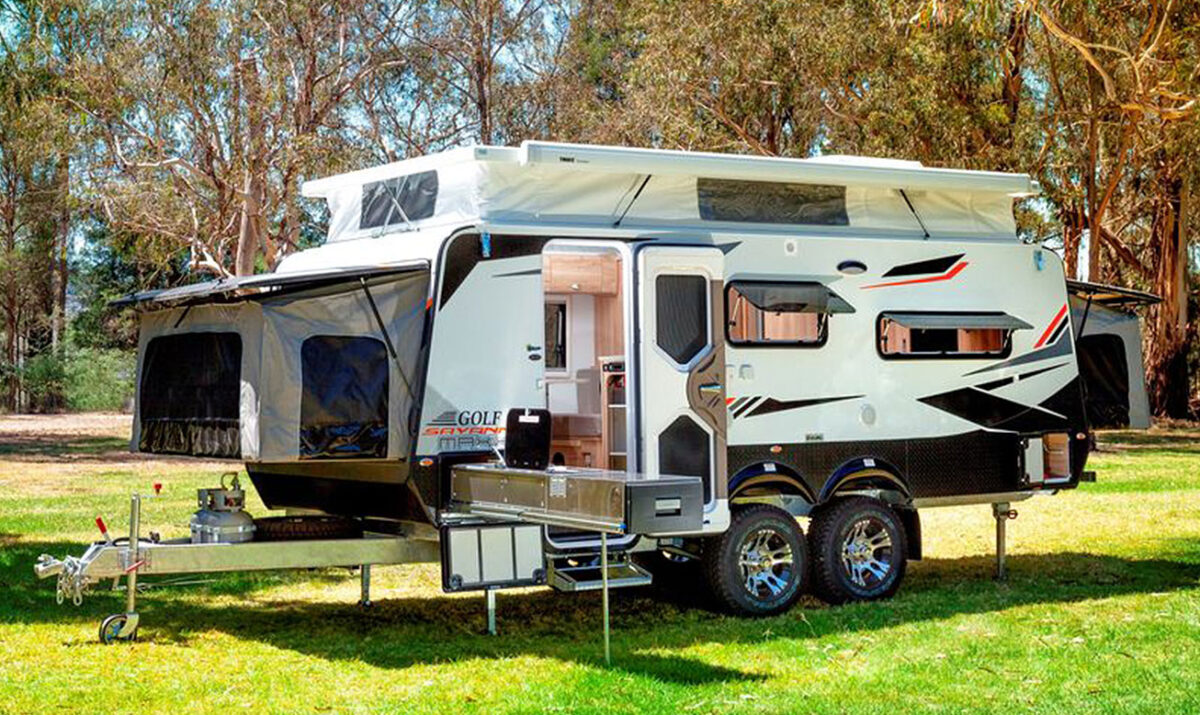 Latest Golf Savannah Maxxi Semi Off Road Caravans | Searle's RV Centre